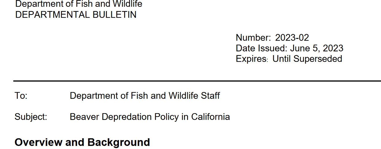A CLOSER LOOK AT THE NEW DEPREDATION POLICY – Worth A Dam